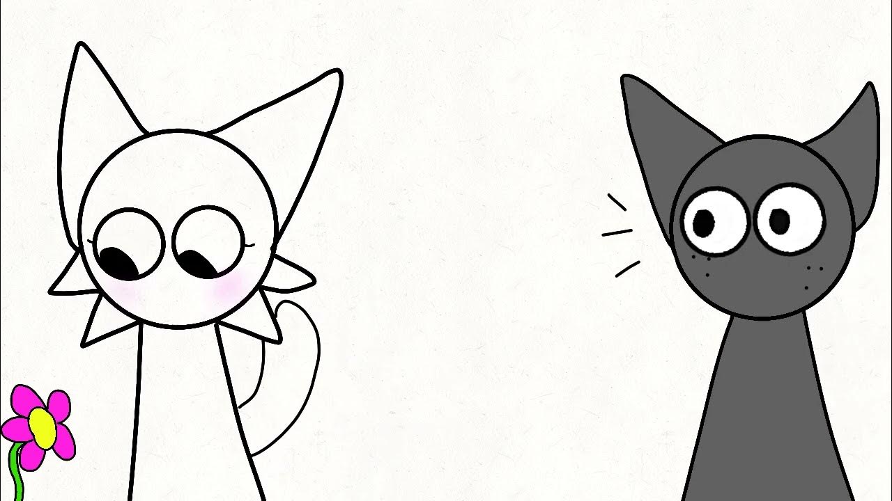 Wenda X Grey Sprunki Animation Pt 1 Love At First Sight Youtube