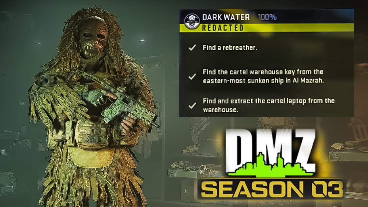 DARK WATER MISSION GUIDE FOR SEASON 3 MW2 DMZ (TIER 2 STORY MISSION ...