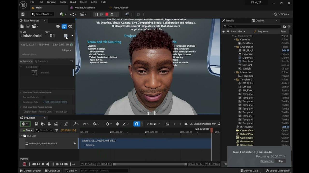 (OUTDATED) Live Link Face Mocap Android (OUTDATED)| Unreal Engine - YouTube
