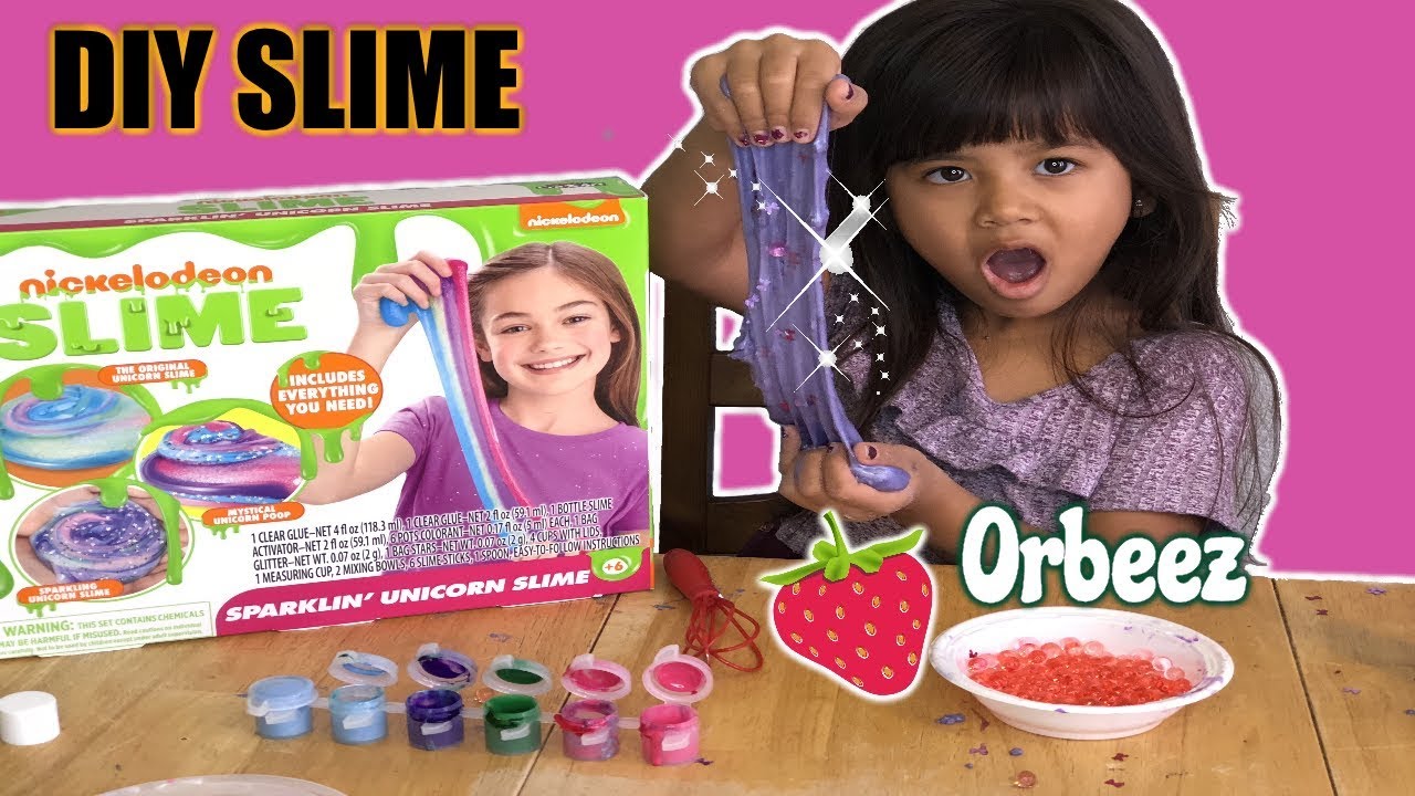 Nickelodean Orbeez Slime Challenge (Fun DIY) - YouTube