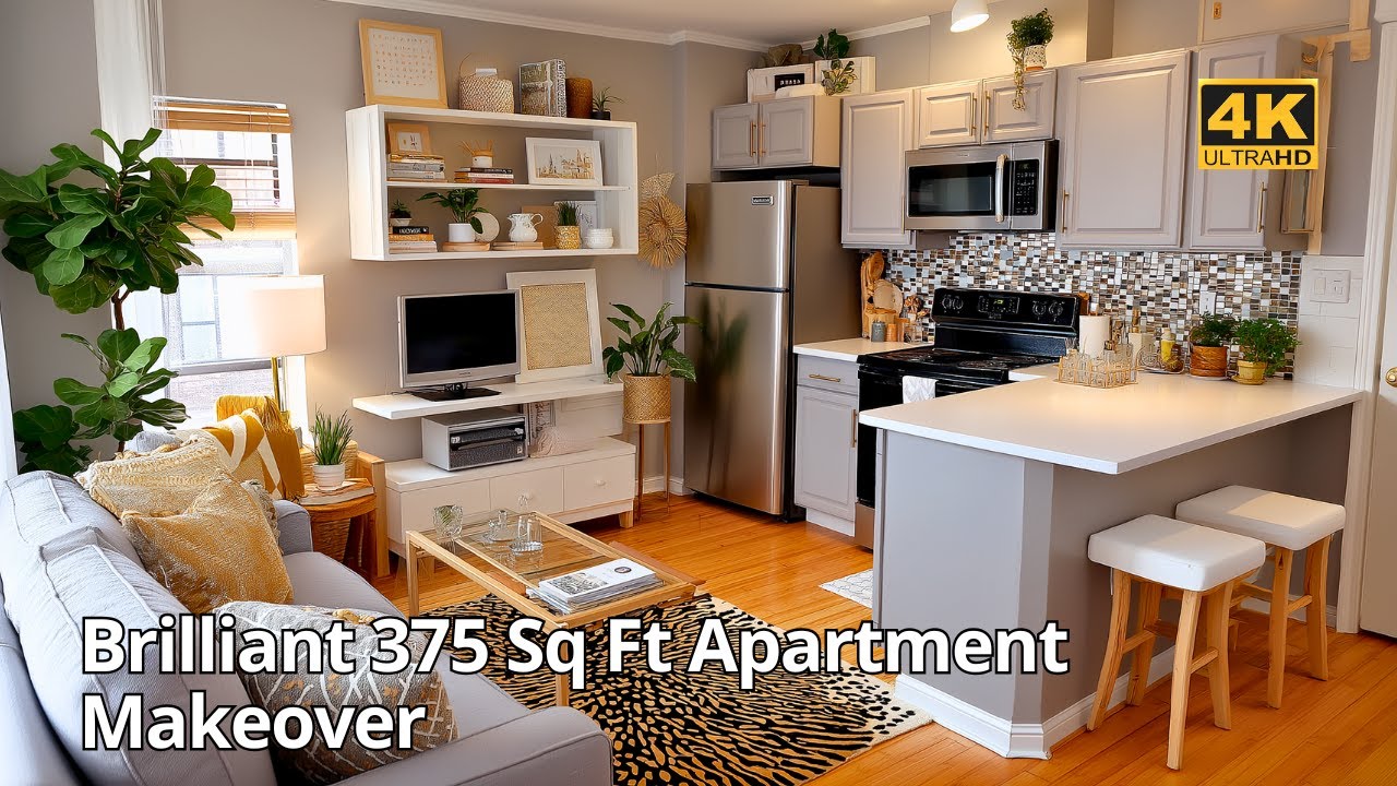Brilliant 375 Sq Ft Apartment: Renter Friendly DIY Tips & Hacks - YouTube