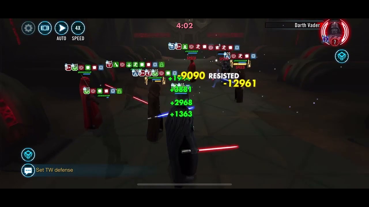 SWGOH - LV vs LV new Security Primer Datacron - YouTube