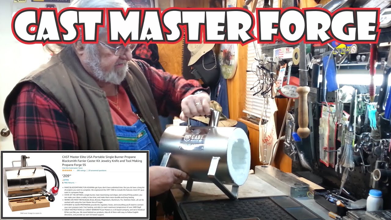 Cast Master Single Burner Forge (rocking Legs FIXED!) - YouTube