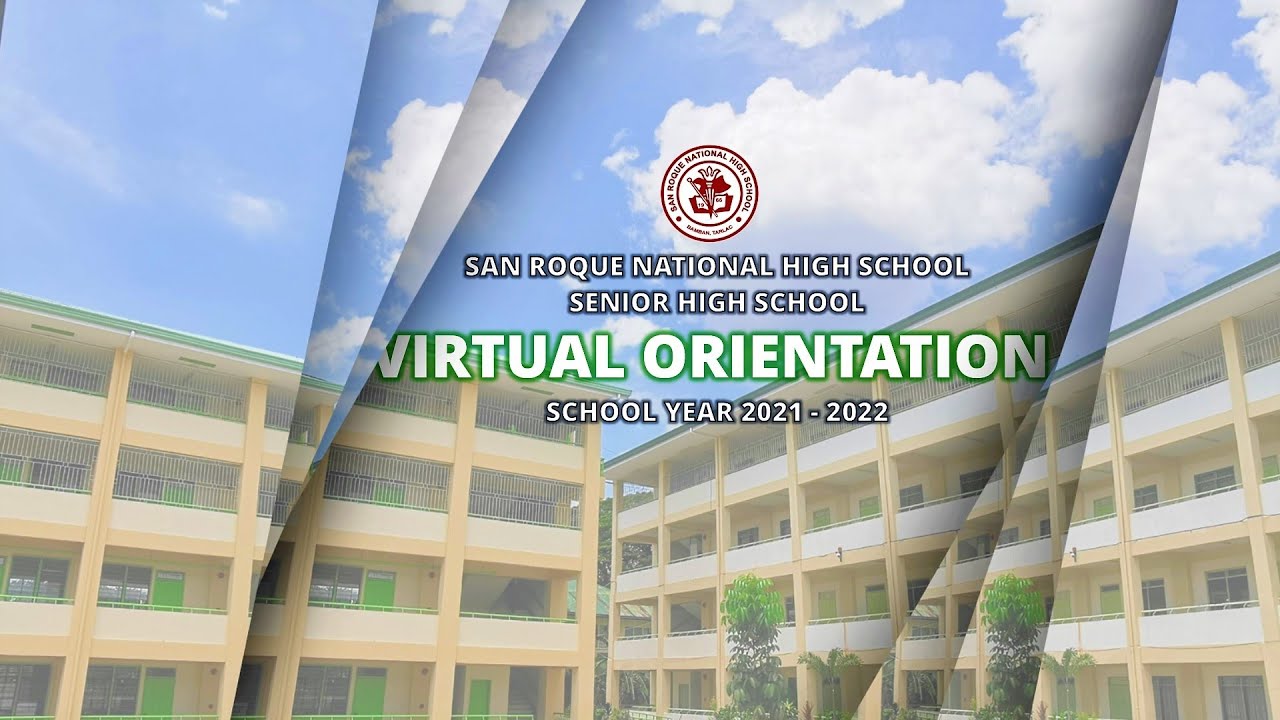 SRNHS SHS Virtual Orientation S.Y. 2021-2022 - YouTube