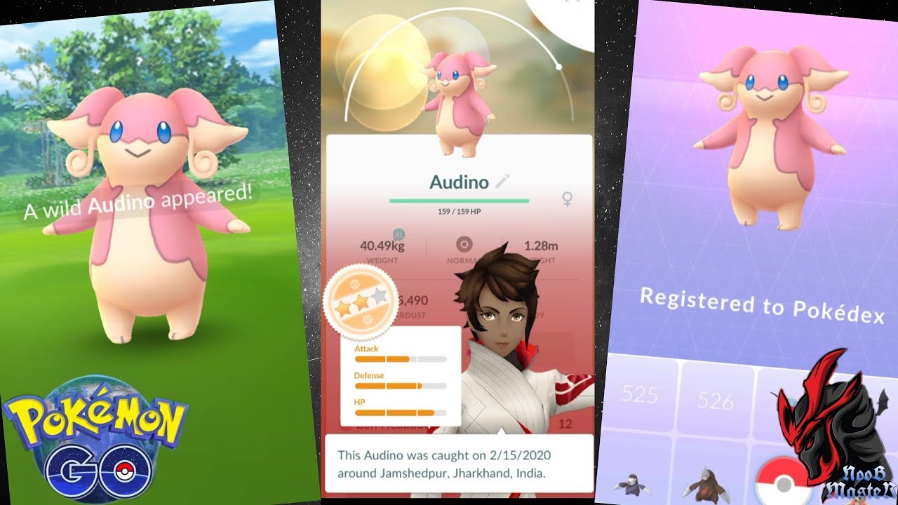 AUDINO, the hearing Pokémon ENCOUNTER | Valentine's Day Celebration ...
