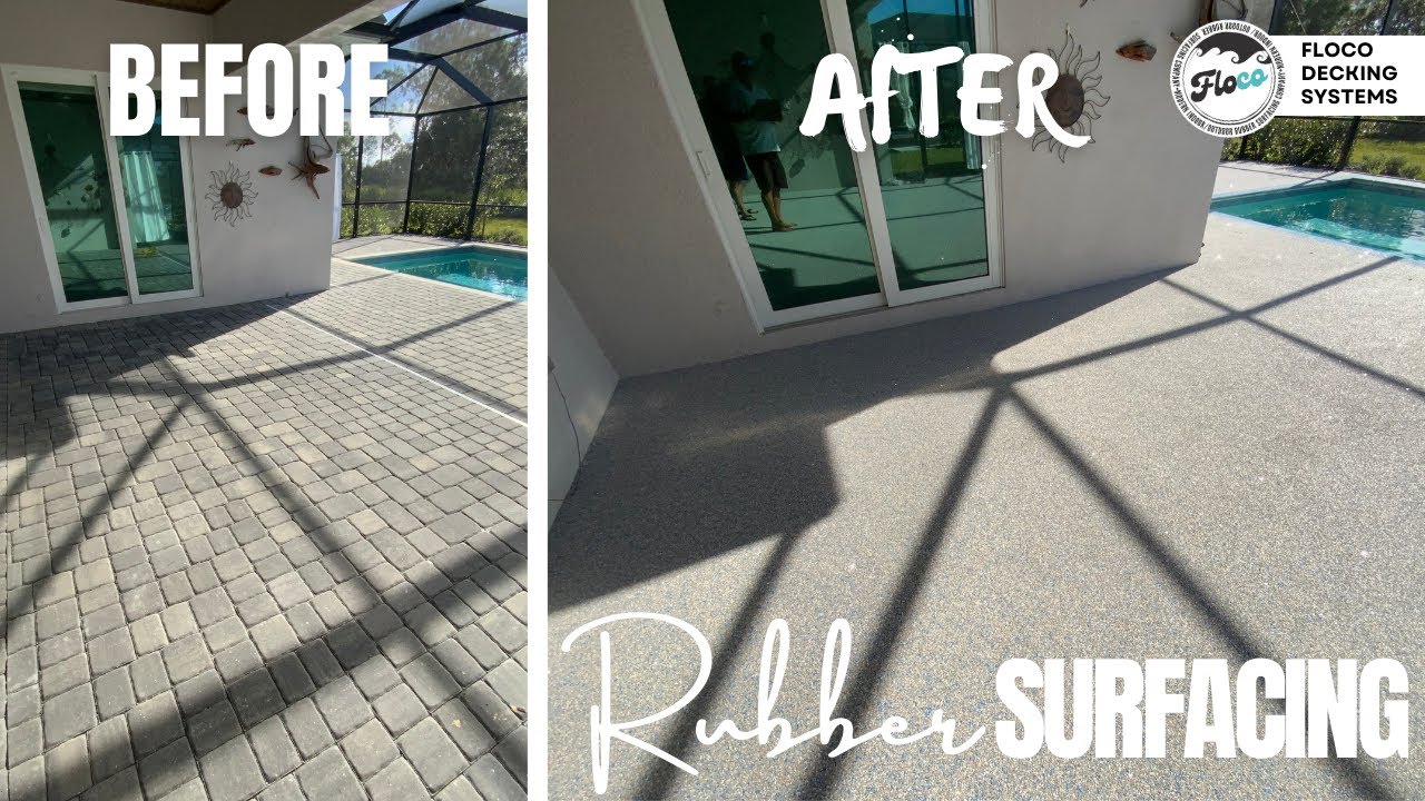 Pool Deck Rubber Decking | Southwest Floridas Rubber Surfacing Experts ...