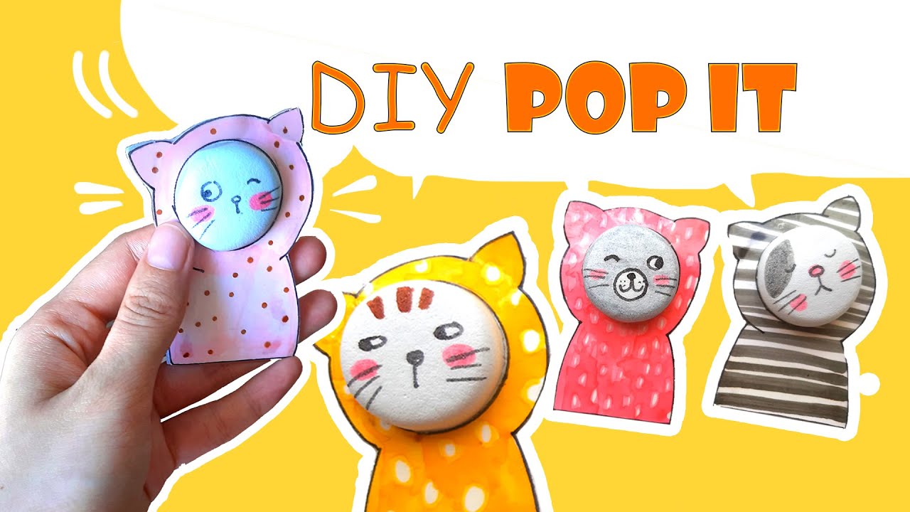 DIY POP IT Fidget Toys | POP IT CUTE CAT | VIRAL TikTok fidget toys |💥 ...