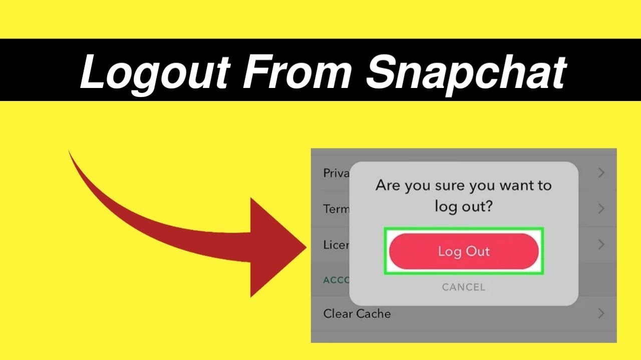 How to logout of snapchat (Quick & Easy) - YouTube