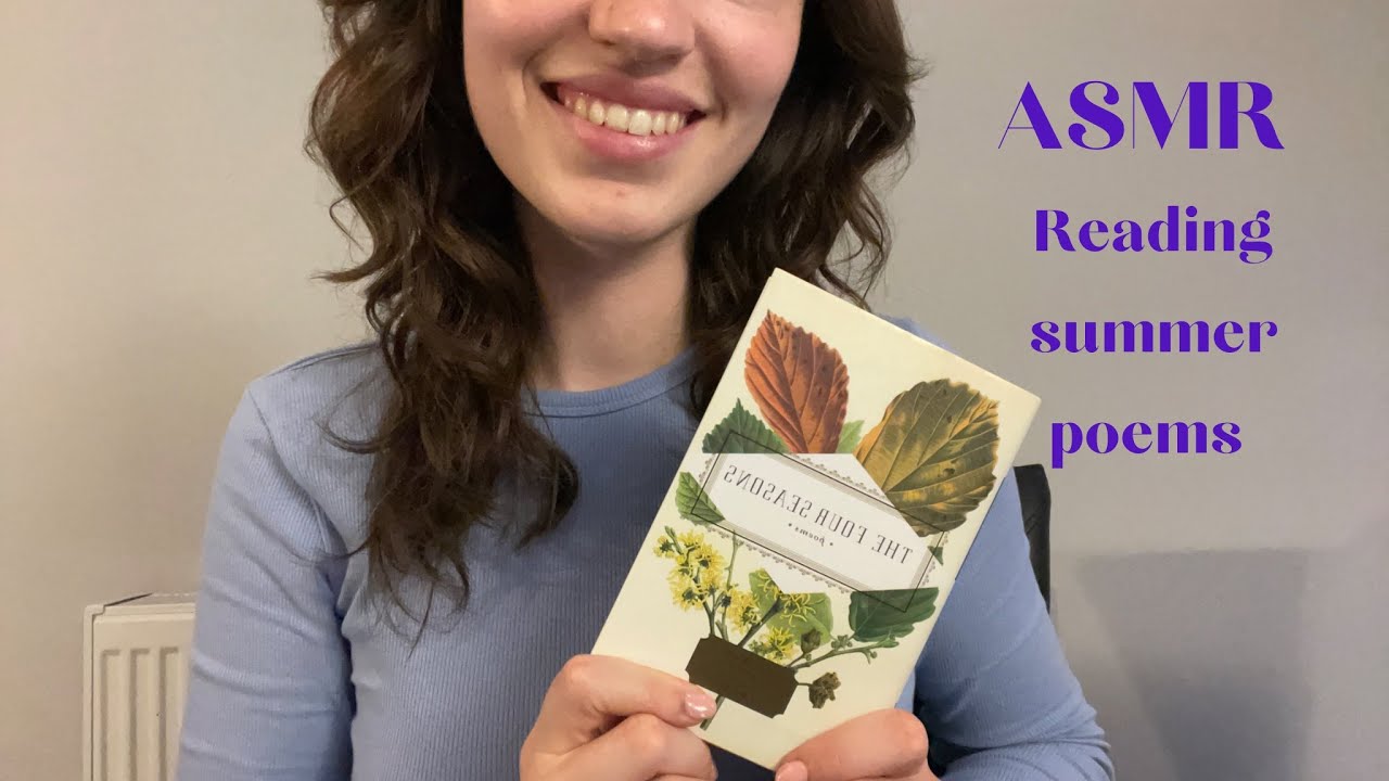 ASMR | reading you to sleep | summer poems & pure whisper - YouTube