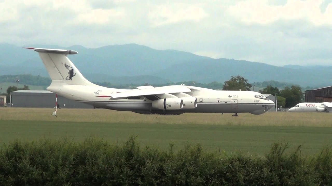 Ilyushin IL-76MF Jordan International Air Cargo - YouTube