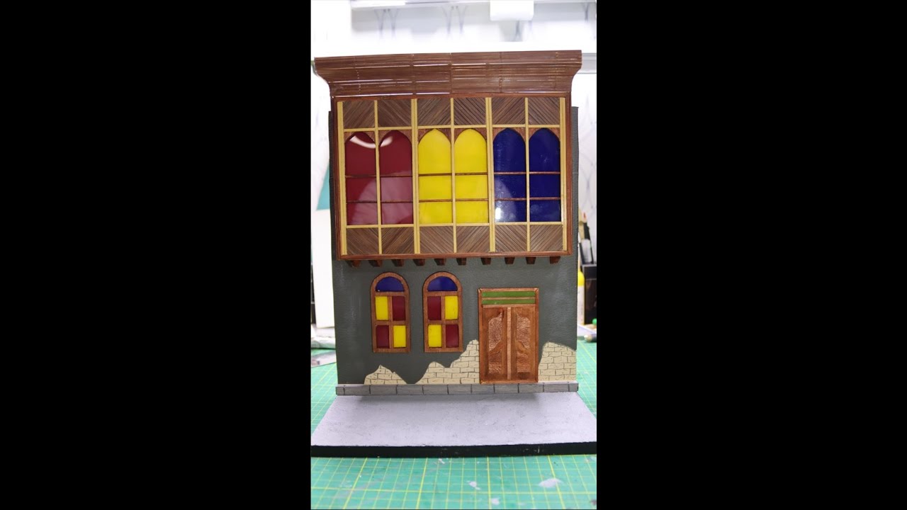 صناعة مجسم شناشيل بغداد الجزء 4 الاخير-Shana Shell Baghdad model making ...