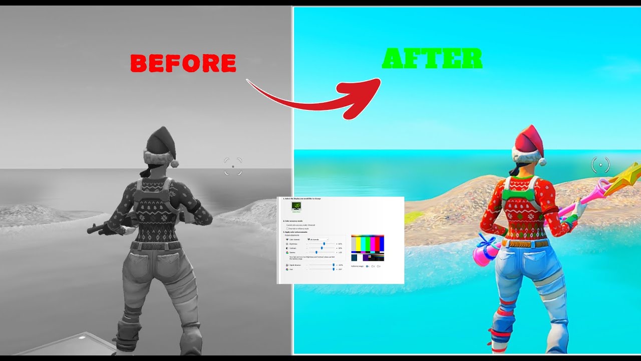 Best Color Settings For Fortnite - YouTube