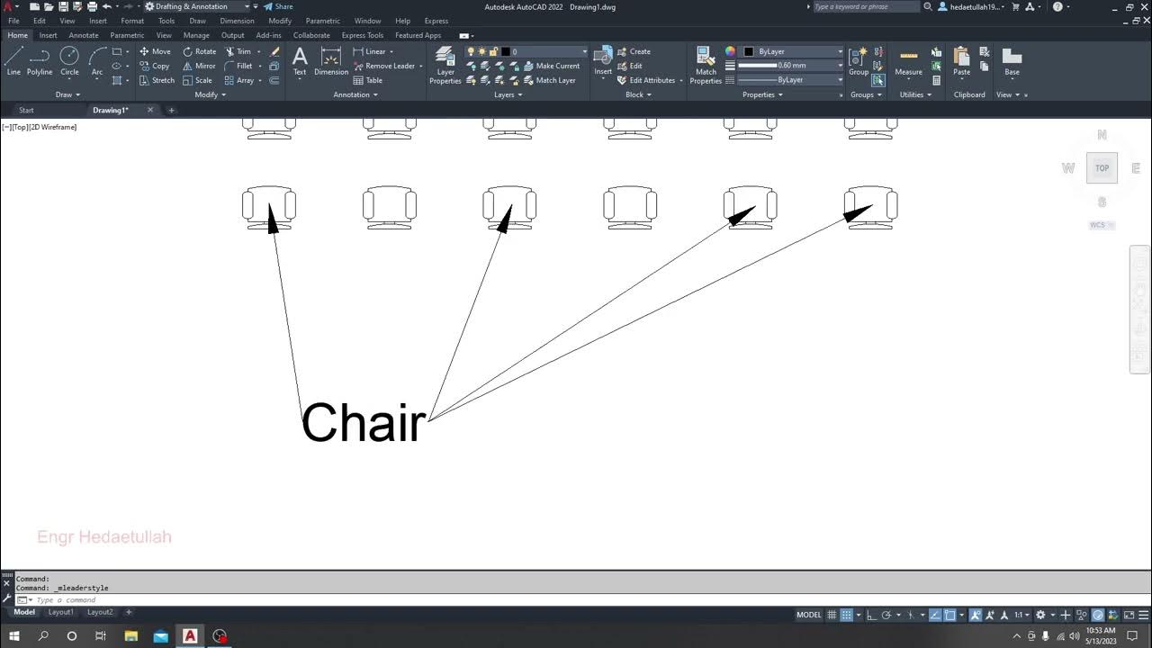 5.4 Autocad 2025 tutorial for beginners (Step by Step) - How to Edit MultiLeader Style in ...