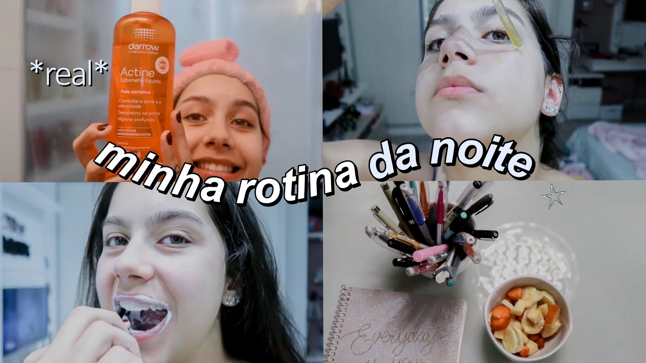 minha rotina da noite *real* | vlog - YouTube