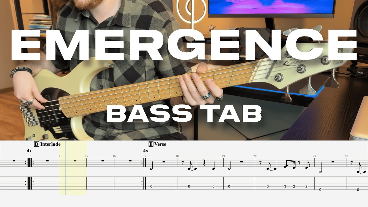 Sleep Token - Emergence // Bass Cover // Play Along Tab and Notation ...