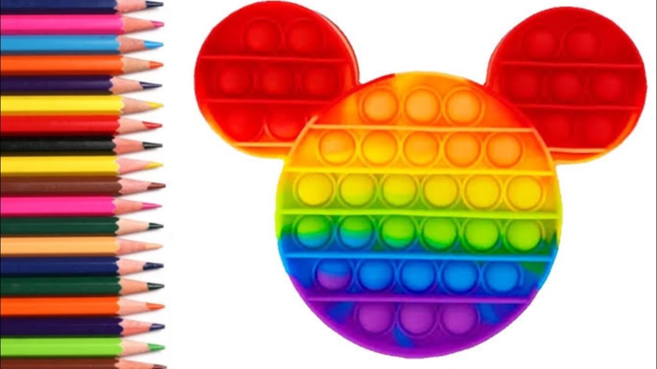 How to Draw Cute Micky mouse Pop It toy || Step by Step Fun drawing ...