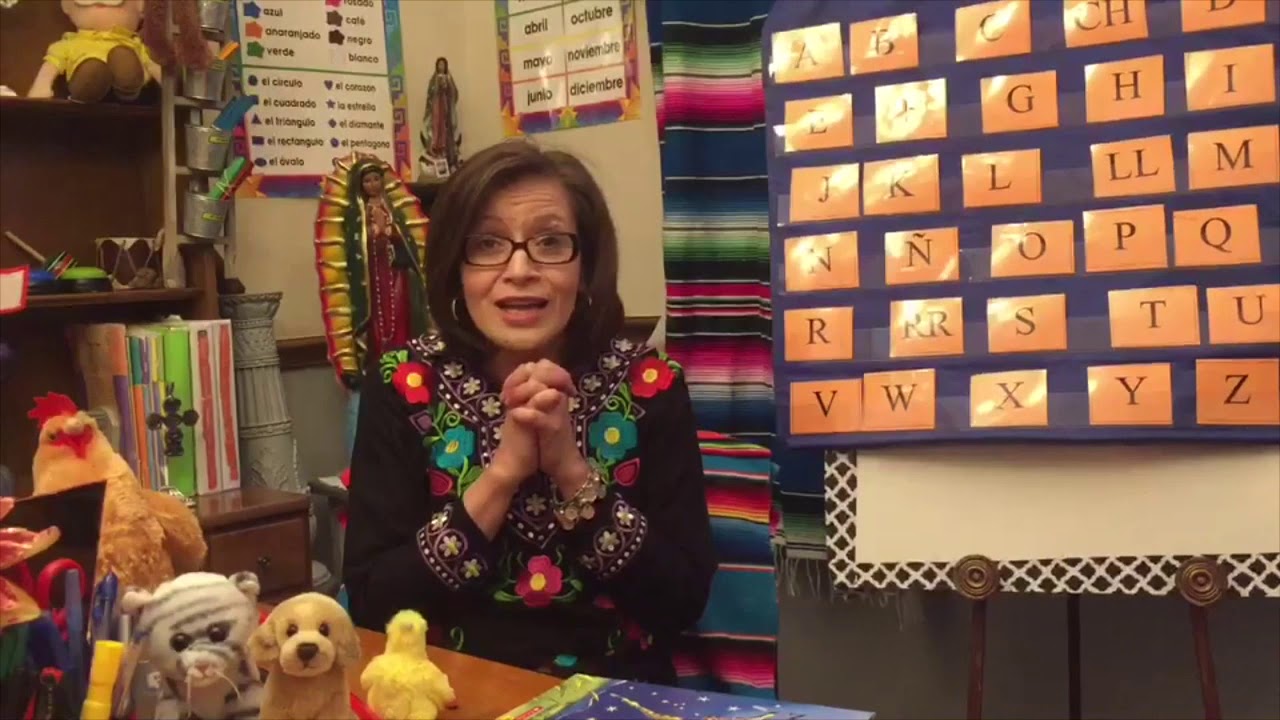 Pre k-2nd Spanish lesson one - YouTube