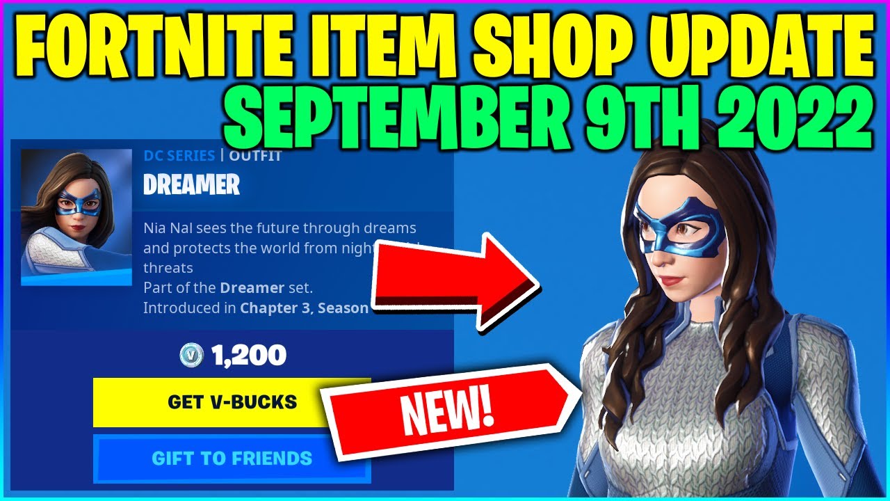 Fortnite Item Shop *NEW* DREAMER SKIN! [September 9th, 2022] (Fortnite ...
