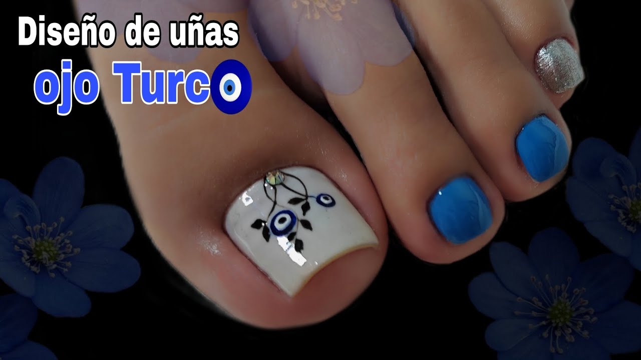 Como hacer OJO TURCO en tus uñas de los 👣#nailart - YouTube