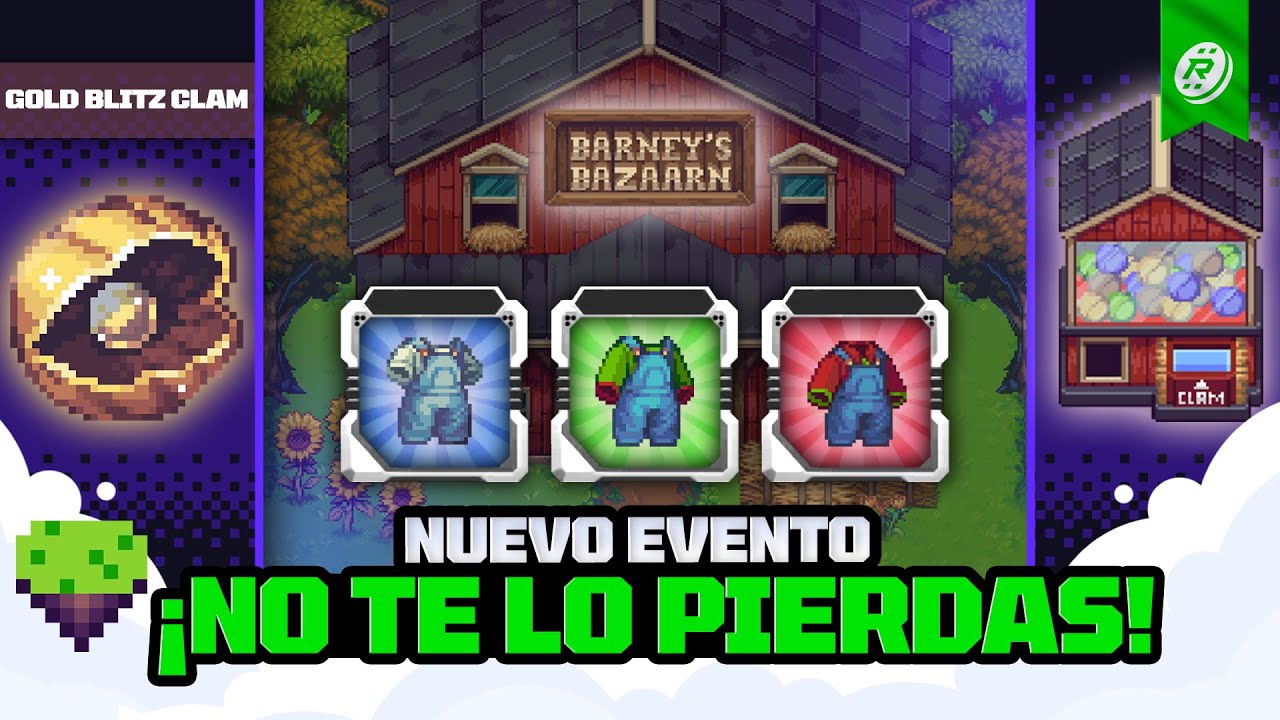 ¿Cómo PREPARARTE para el NUEVO EVENTO del BARNEY en PIXELS? PREMIOS ...