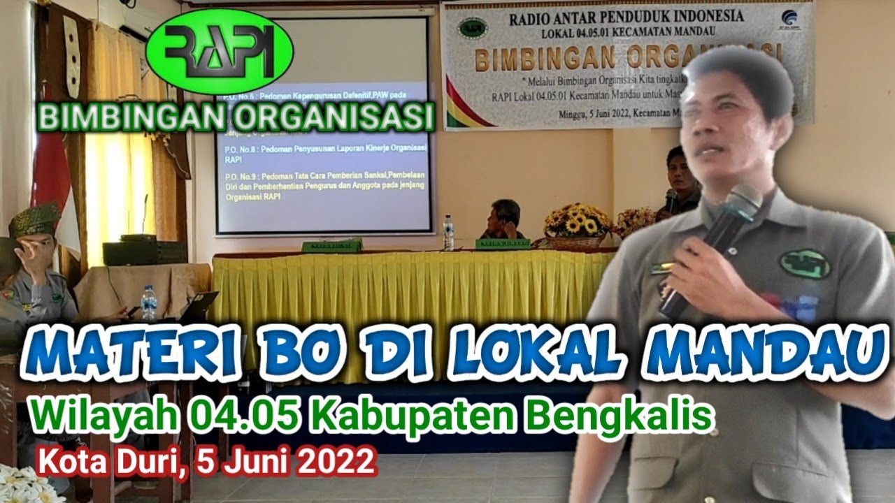 PENYAMPAIAN MATERI BIMBINGAN ORGANISASI RAPI - YouTube