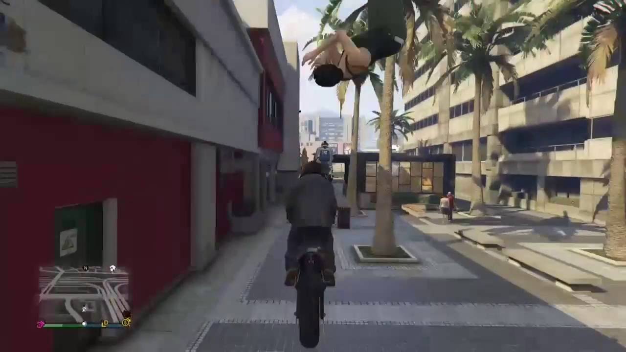 GTA back flips and falls part 3 - YouTube