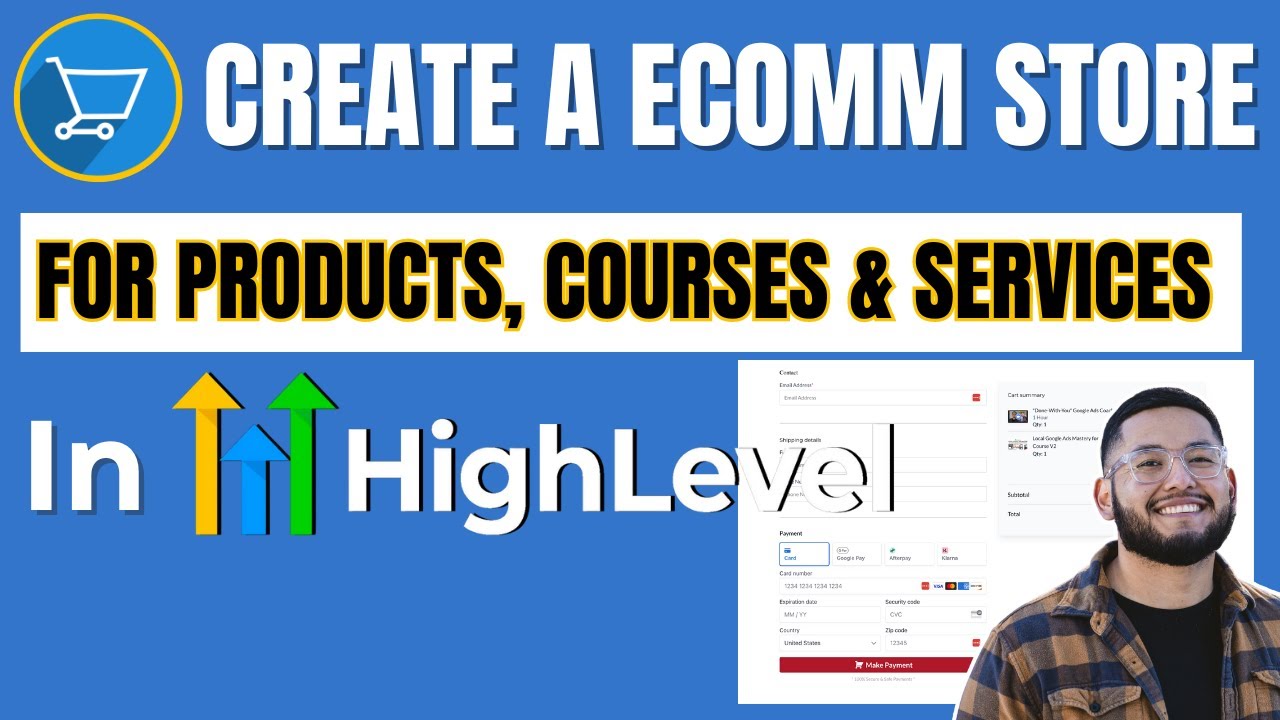 How To Create A Ecommerce Website In HighLevel - YouTube