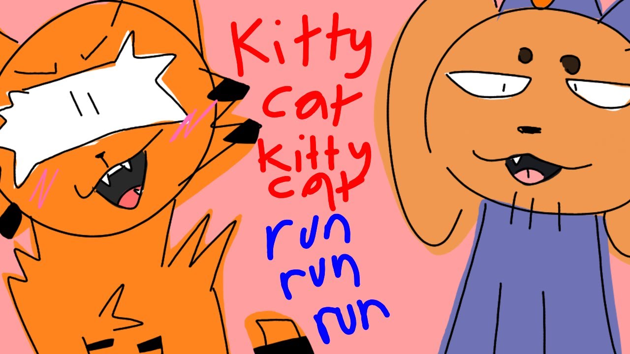 KITTY CAT KITTY CAT RUN RUN RUN | Detey animation meme - YouTube