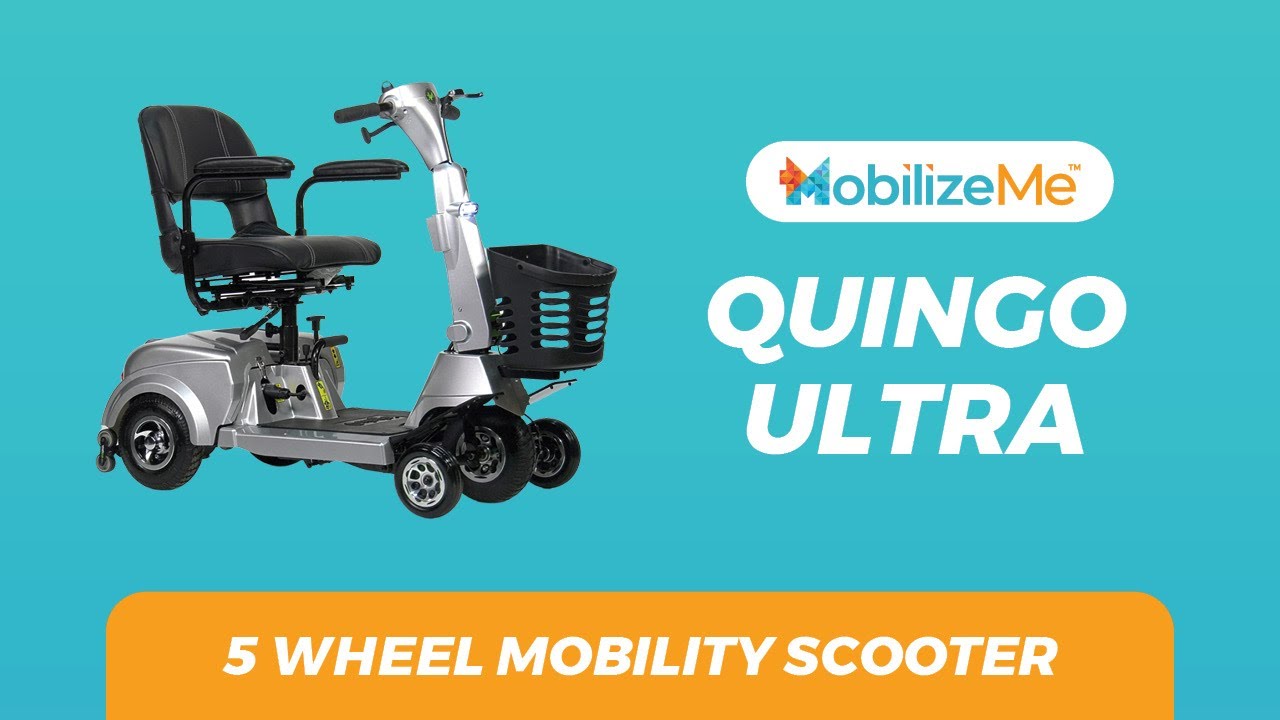 Quingo Ultra - 5-wheel portable mobility scooter - an overview - YouTube