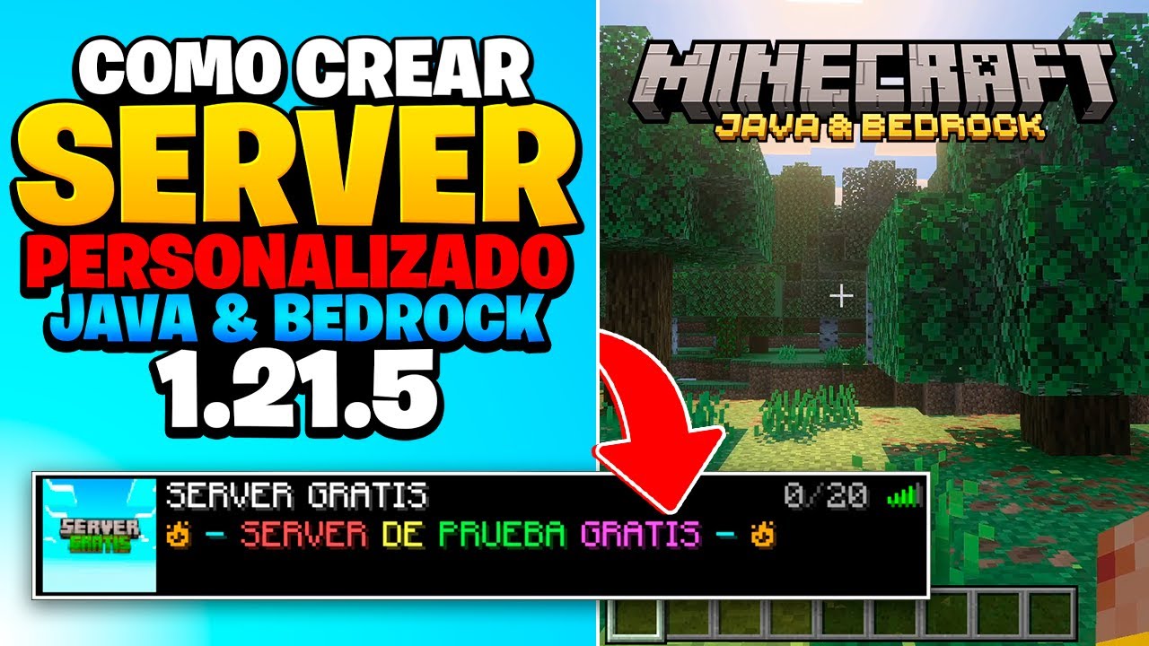 Cómo CREAR un SERVIDOR en MINECRAFT 1.21! 😱 *Java & Bedrock* (2025) - YouTube