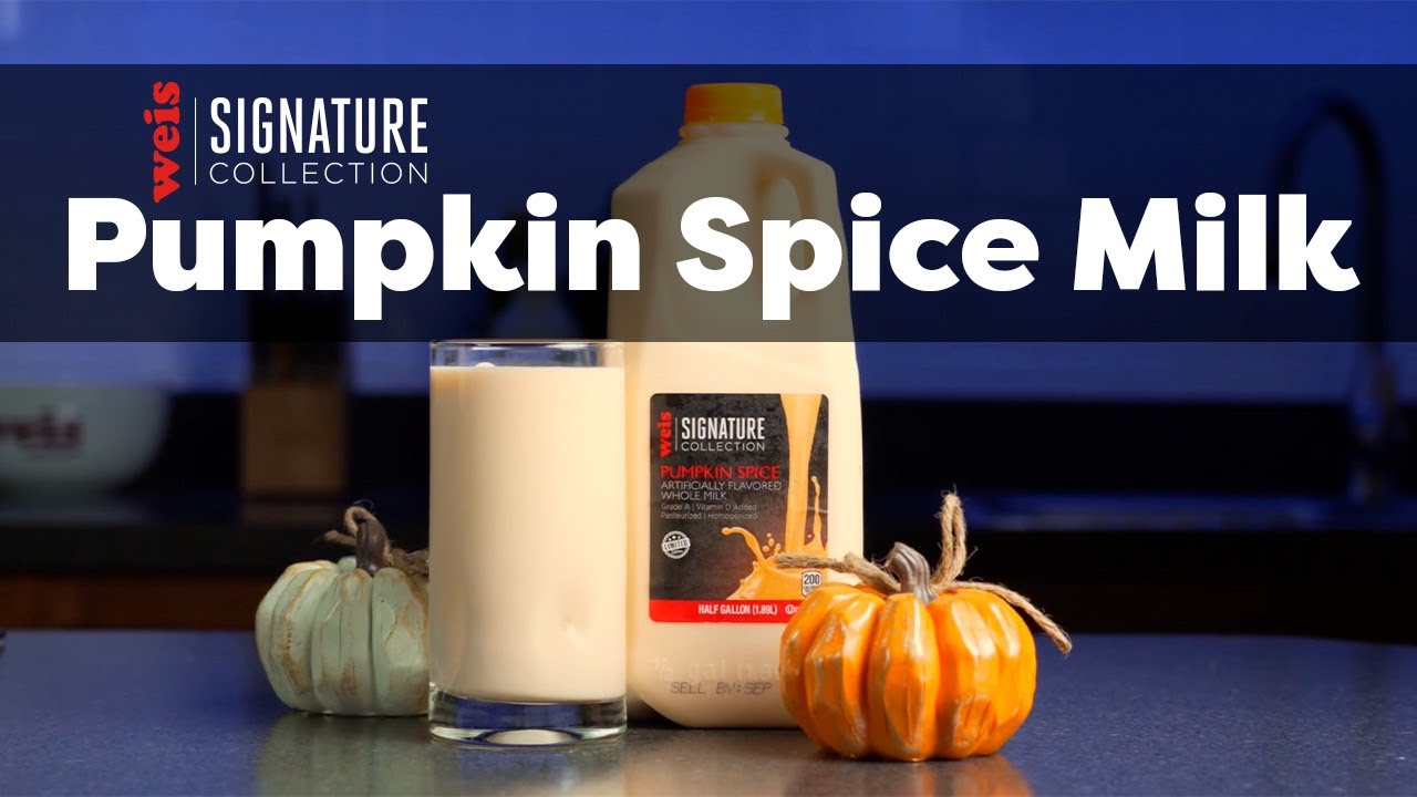 Weis Signature Collection Pumpkin Spice Milk - YouTube