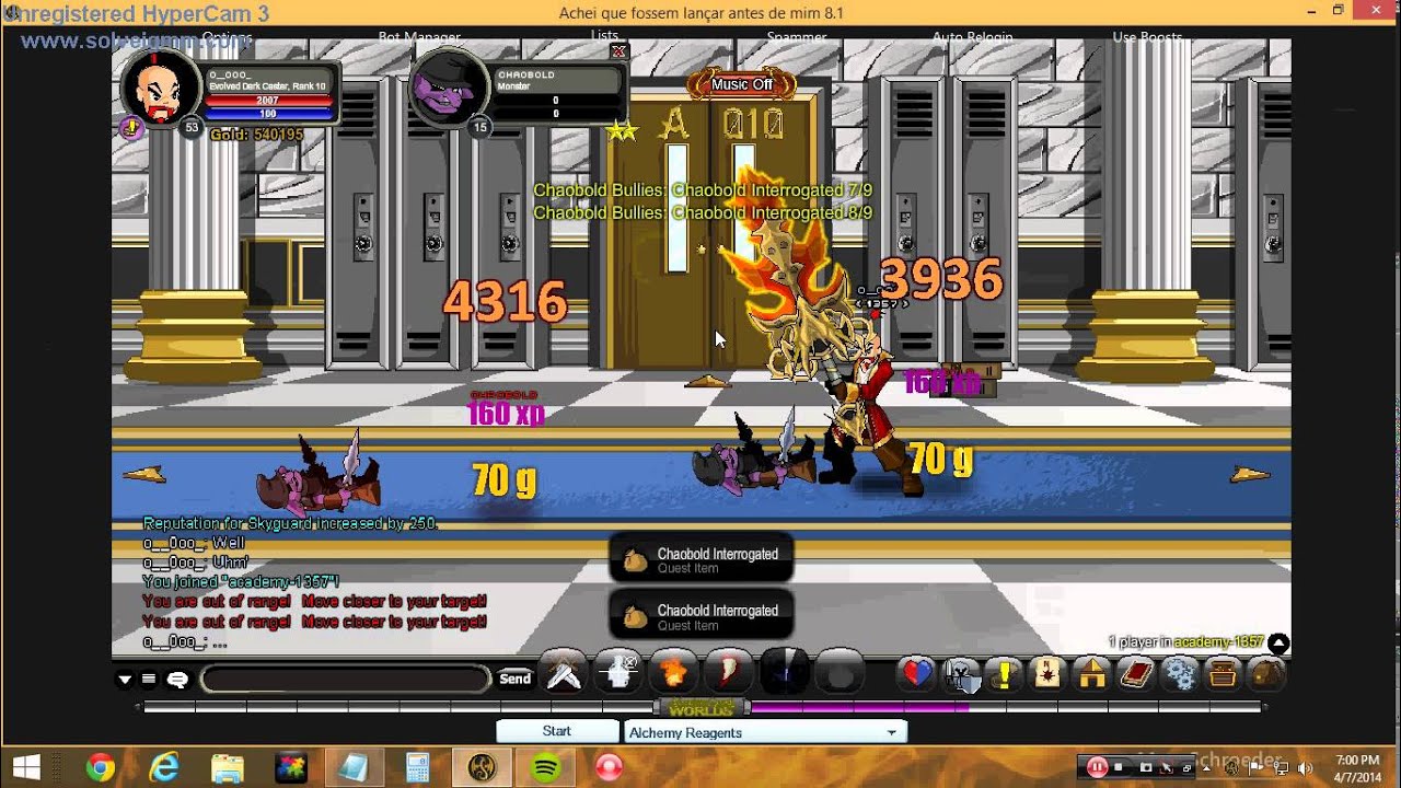 AQW=Skyguard-academy Walkthrough - YouTube