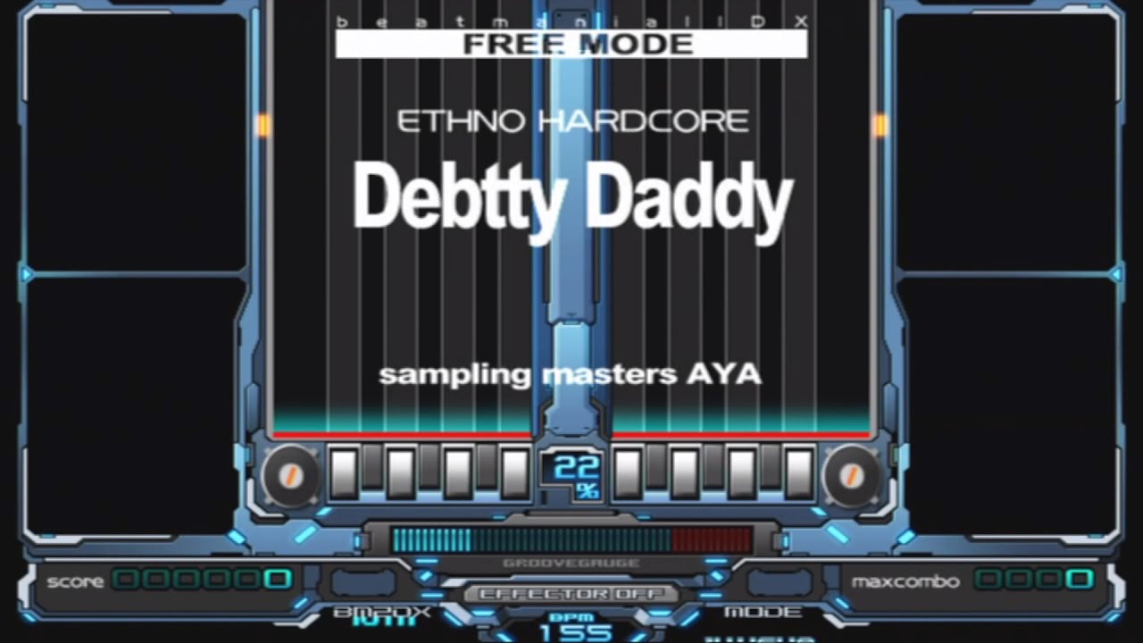 [60fps] Debtty Daddy (DP 14KEYS) / AutoPlay / sampling masters AYA / CS beatmania IIDX 10th ...