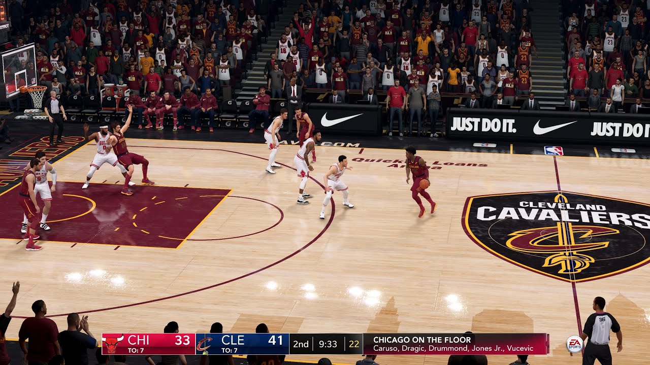 NBA LIVE 23 Rosters Bulls vs Cavs 2nd Qrt PS5 4K - YouTube