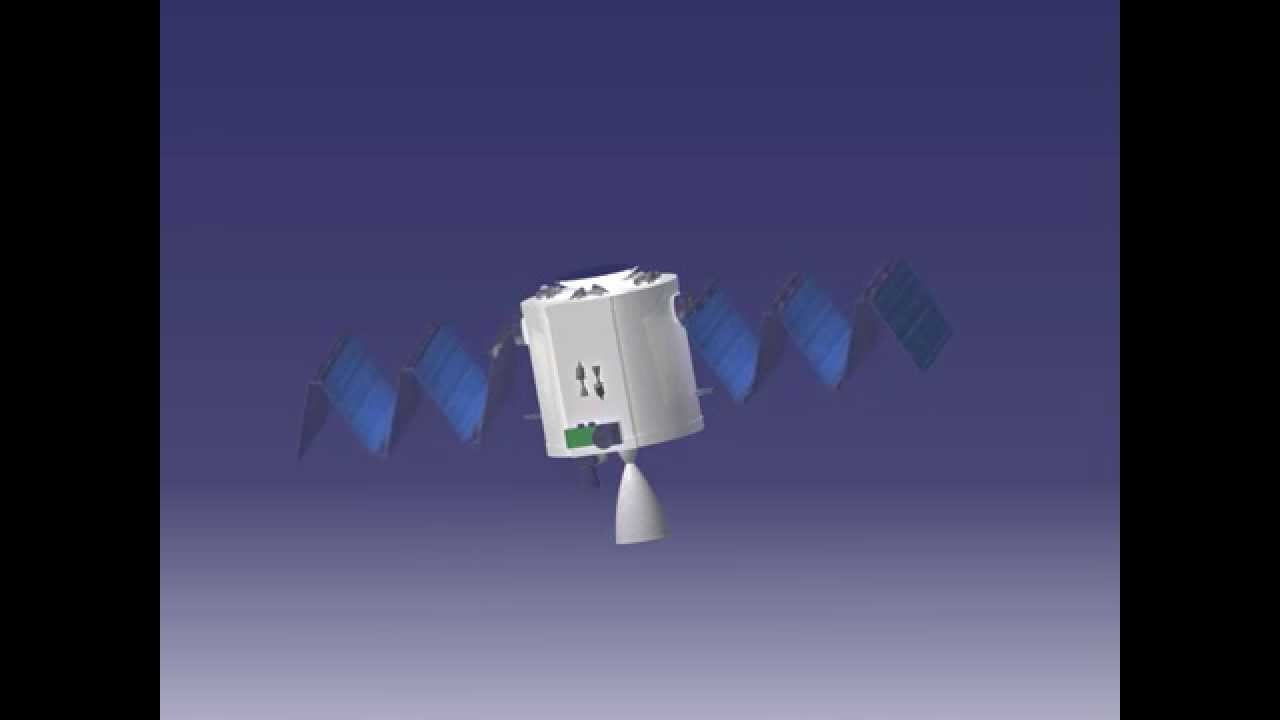 satellite solar panels - YouTube