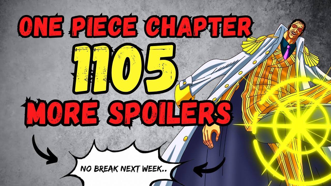 MORE!! | One Piece Chapter 1105 Spoilers - YouTube