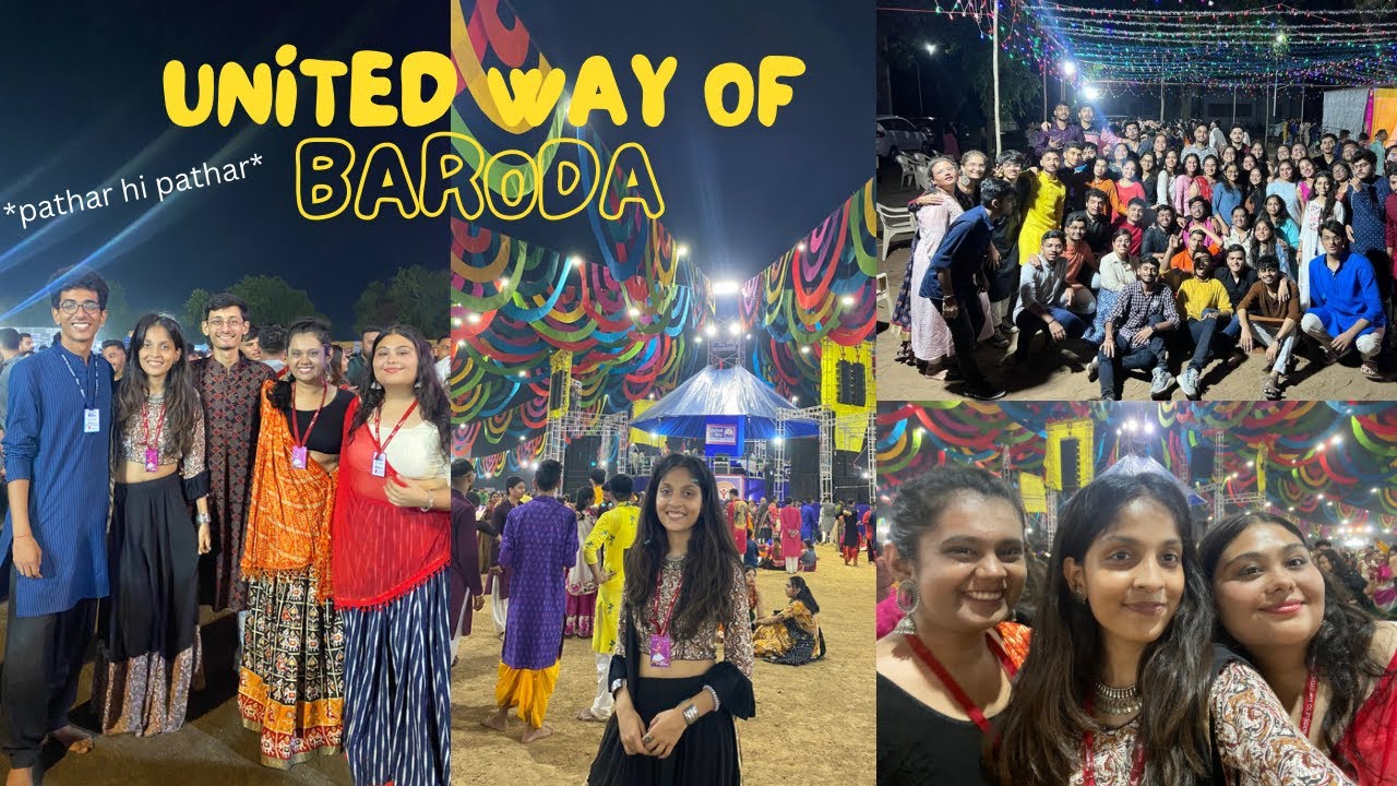 UNITED WAY OF BARODA *pathar vali Navratri * Medical college Navratri ...