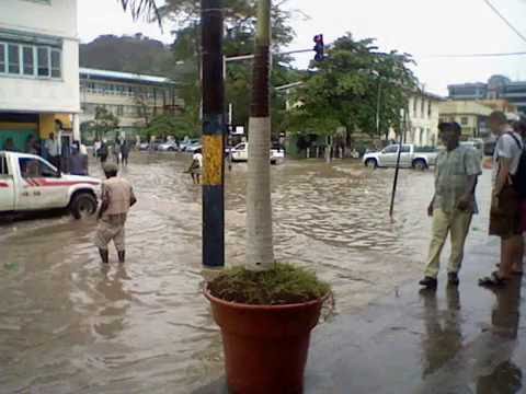 St. lucia thursday 18th november (2010) flood in castries - YouTube