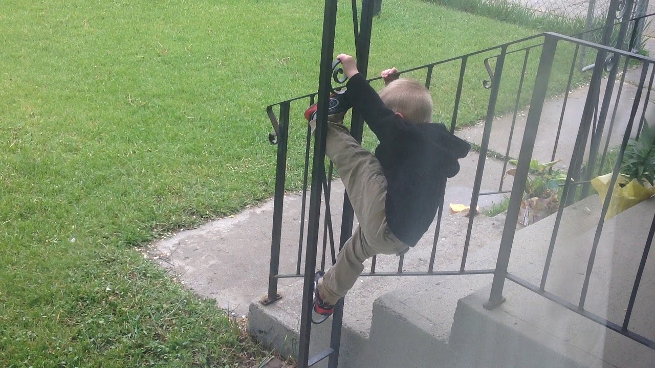 Toddler Gets Stuck Can't Get Out - YouTube