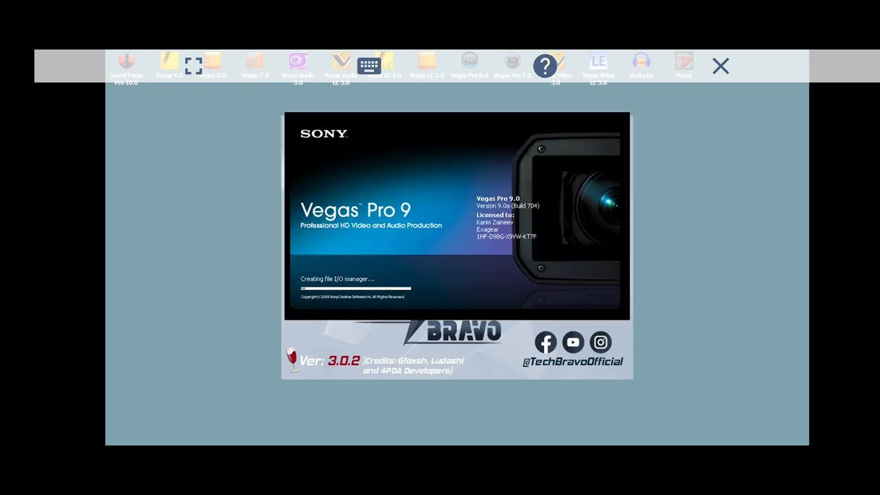 I Got Sony Vegas Pro 9.0a (Build 704) On Exagear Pro - Windows Emulator ...