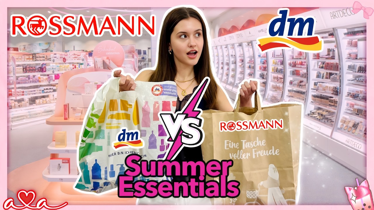 DM oder ROSSMANN? ౨ৎ let's go summer essentials self care shopping ° ⋆ ...