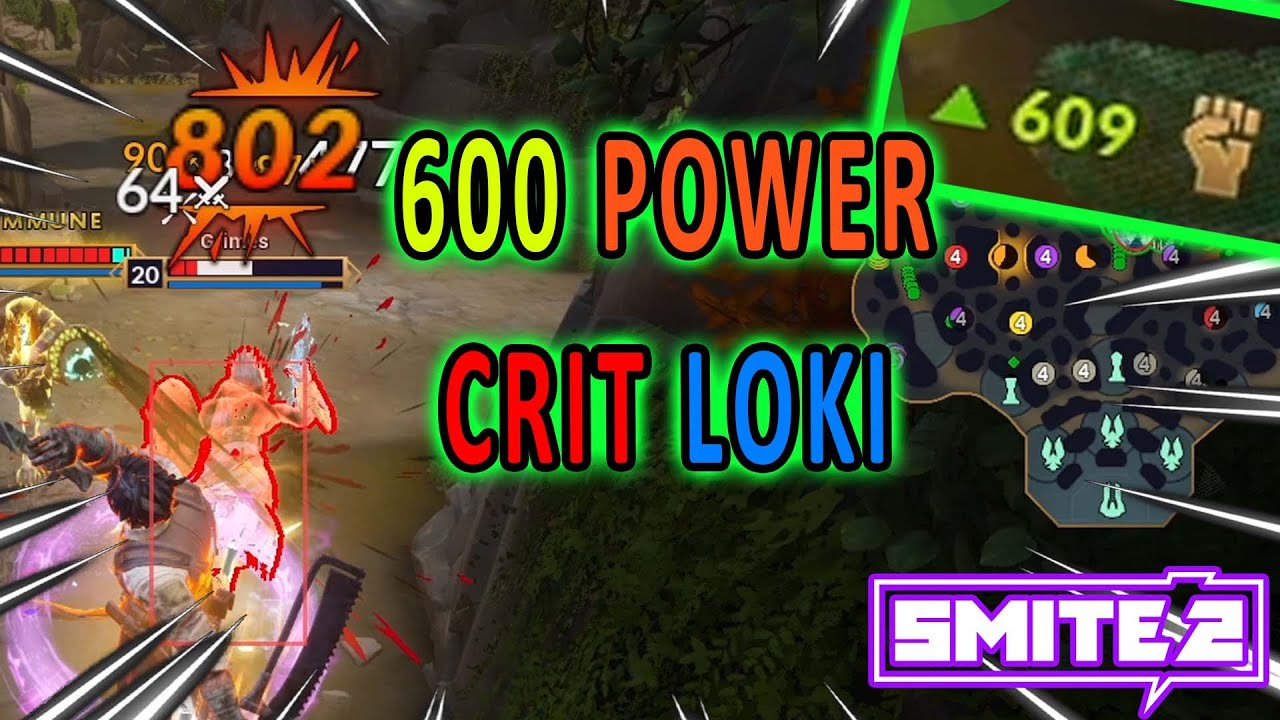 SMITE 2: LOKI FULL POWER CRIT INSTA KILLS - YouTube