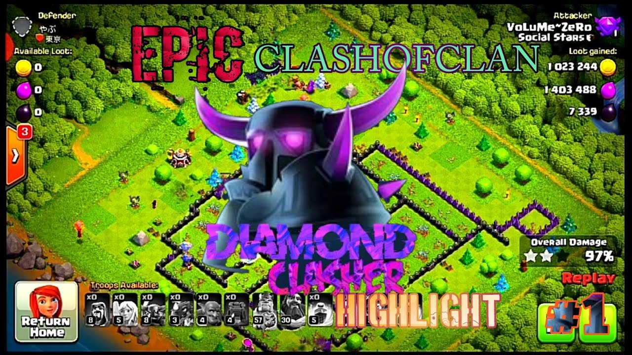 Epic CLASH OF CLAN HIGHLIGHTS #1 - YouTube