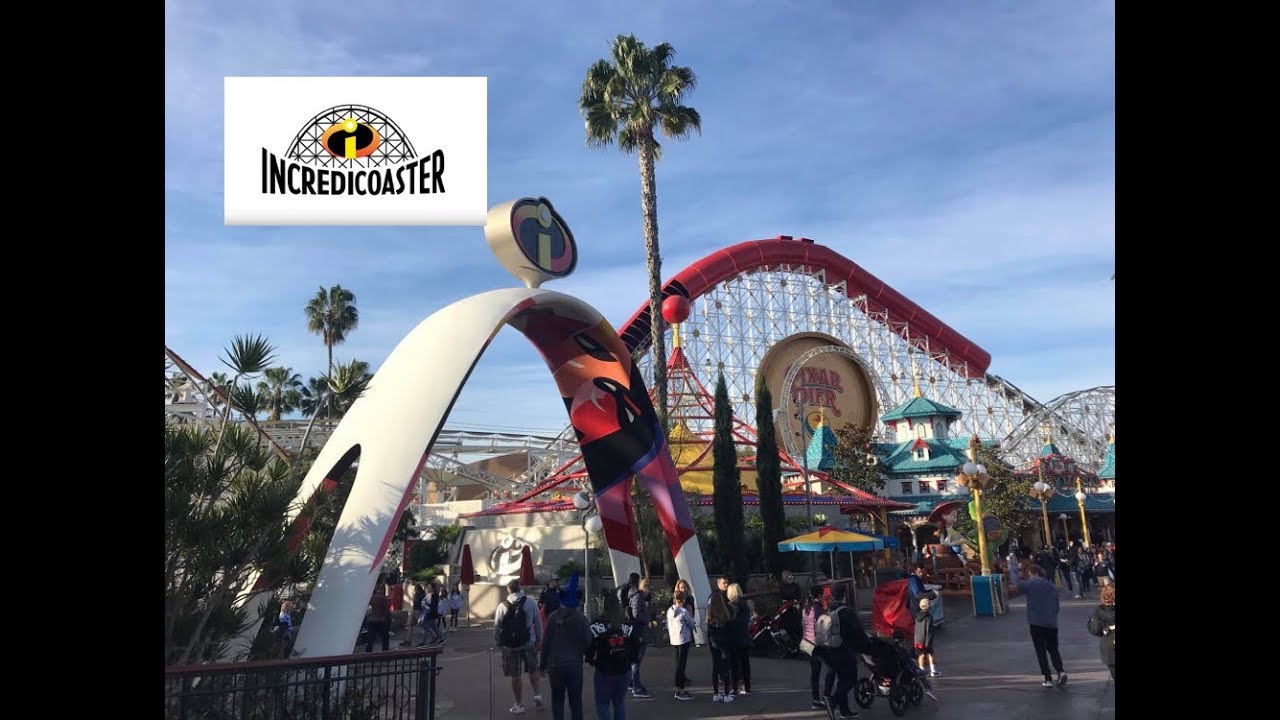 Incredicoaster at Disney California Adventure Park Off Ride Footage ...