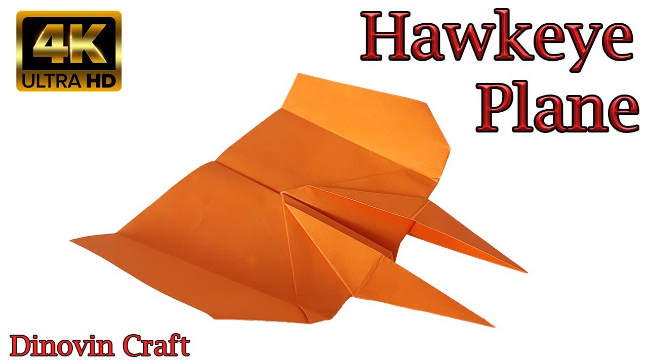 How To Make A Paper Airplane | Hawkeye Paper Plane | Great Plane | Easy ...