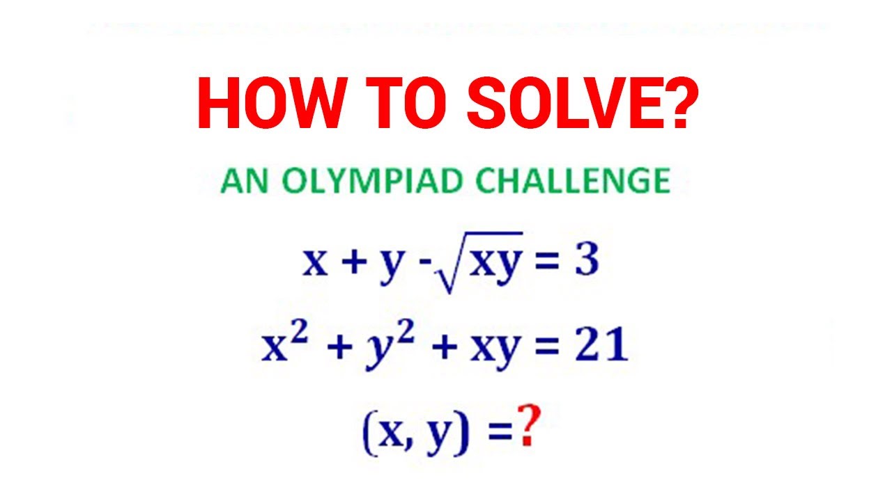 How To Solve A System Of Equations Using The Method Of Conjugate Surd how-to-solve-a-system-of-equations-using-the-method-of-conjugate-surd