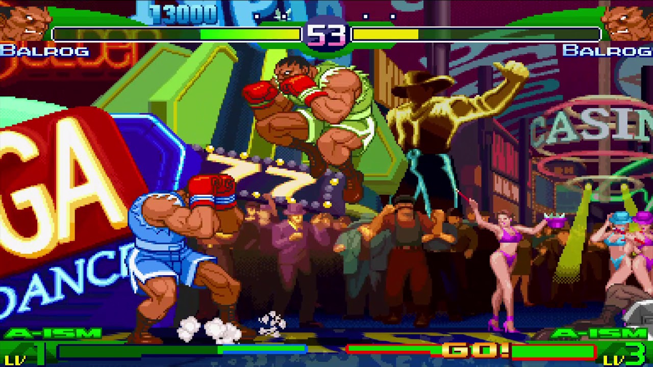 Balrog vs 2 Balrog - Street Fighter Alpha 3 Max - YouTube