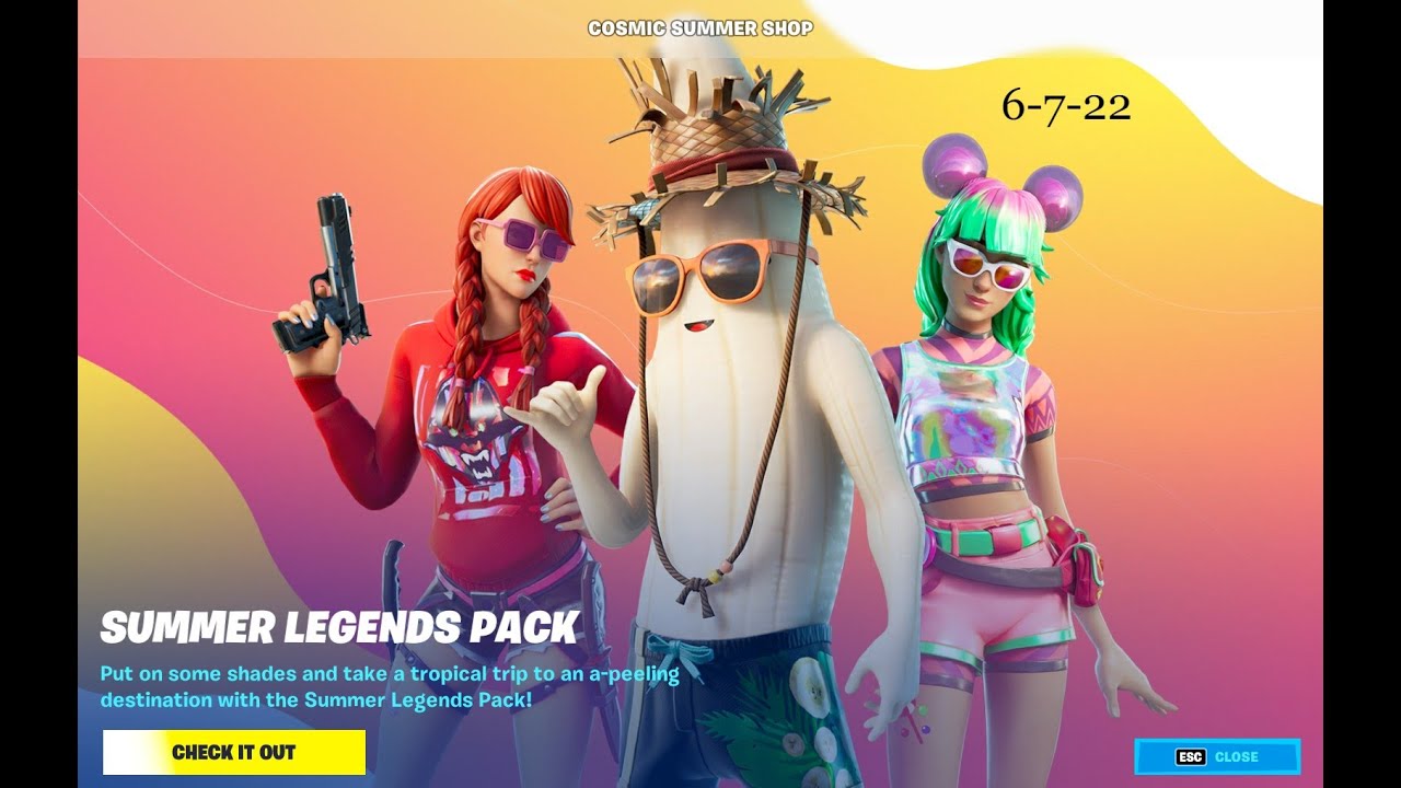 Fortnite Summer Legends Pack - YouTube