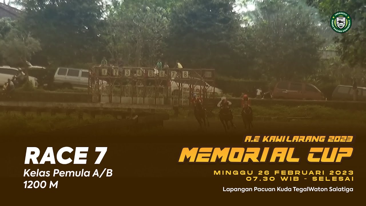 [RACE 7] Kelas Pemula A/B-1200 M PIALA KING HALIM STABLE-A.E ...