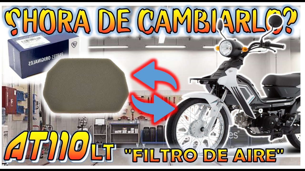 CAMBIO DE FILTRO DE AIRE DE AT110 LT ||SERVICIO COMPLETO CAP 9 SIN ...